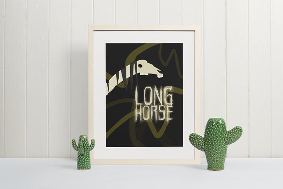 Long Horse Poster SCP pop culture monsters wall decor | Etsy
