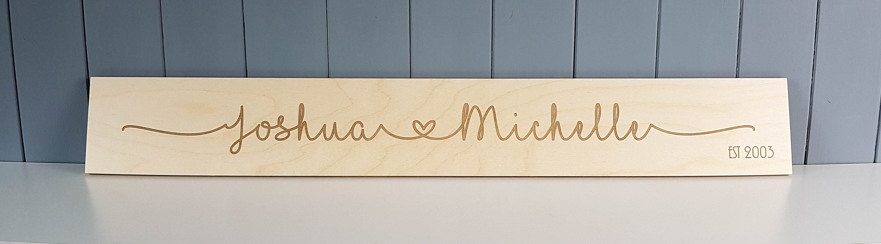 Engraved Couples Established sign Wedding Anniversary | Etsy