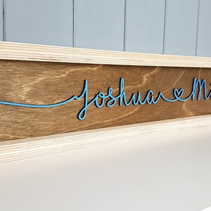 Deluxe Engraved Couple Established Sign Wedding, Birthday, House ...