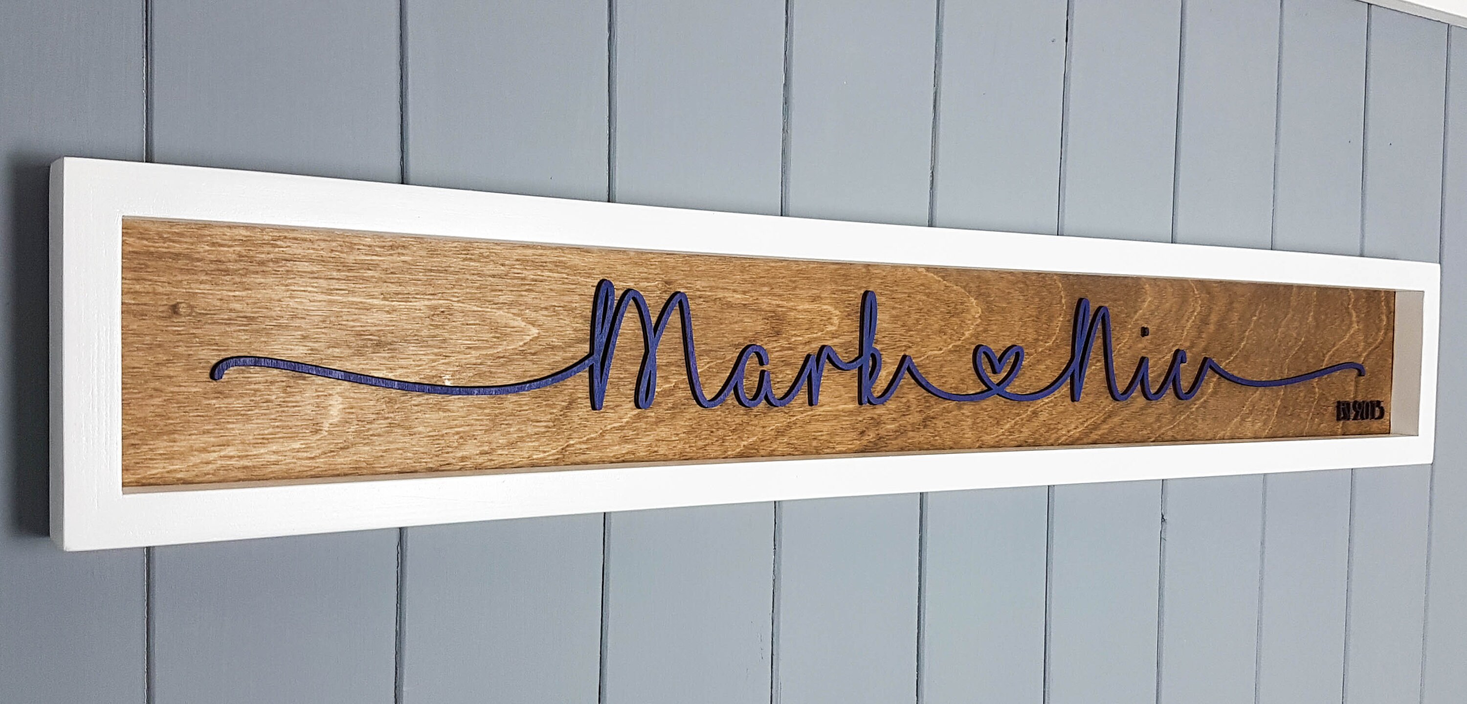 Deluxe Engraved Couple Established Sign Wedding Birthday - Etsy