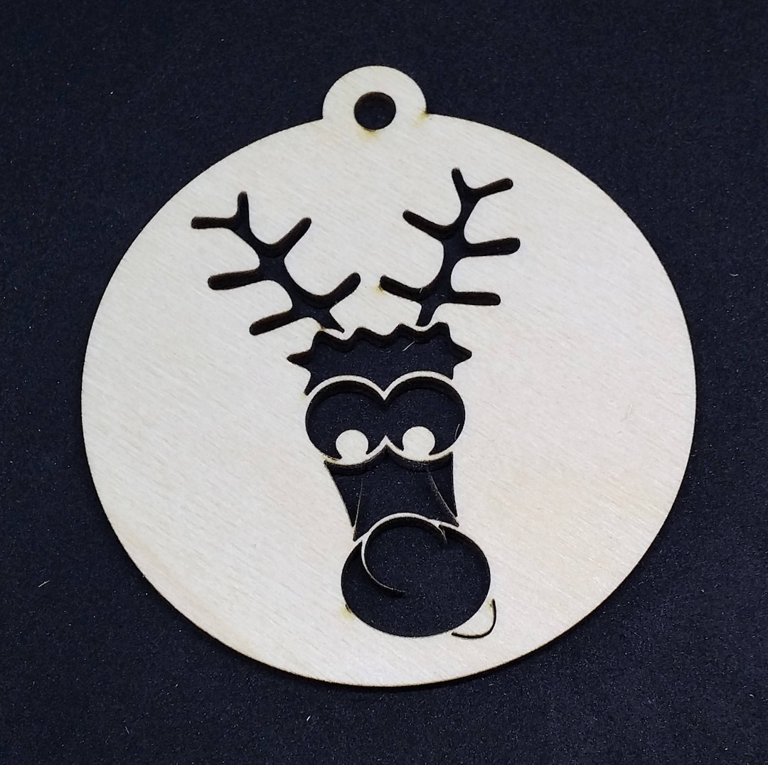 Wooden Rudolf Christmas Bauble – Made in the United Kingdom - Etsy