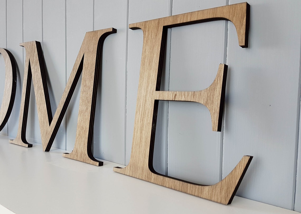 H O M E Letters Perfect for Wall Mounting, Very Lightweight but Strong ...