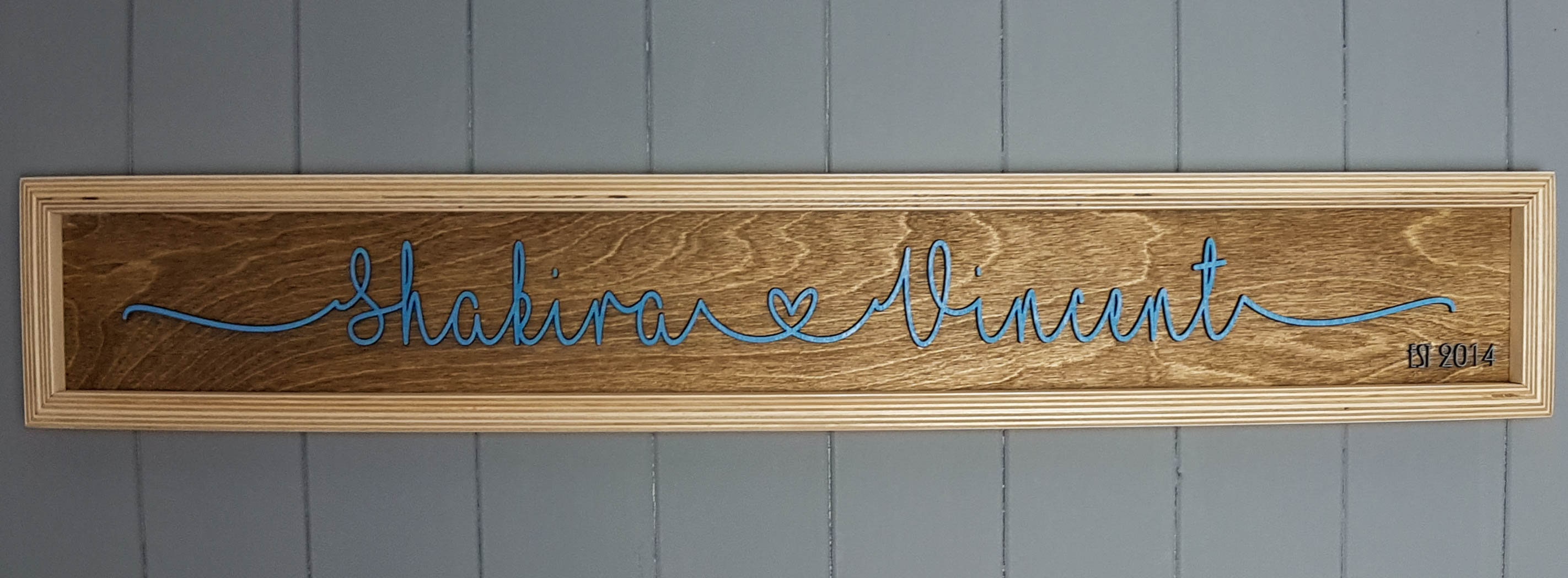 Deluxe Engraved Couple Established Sign Wedding Birthday - Etsy