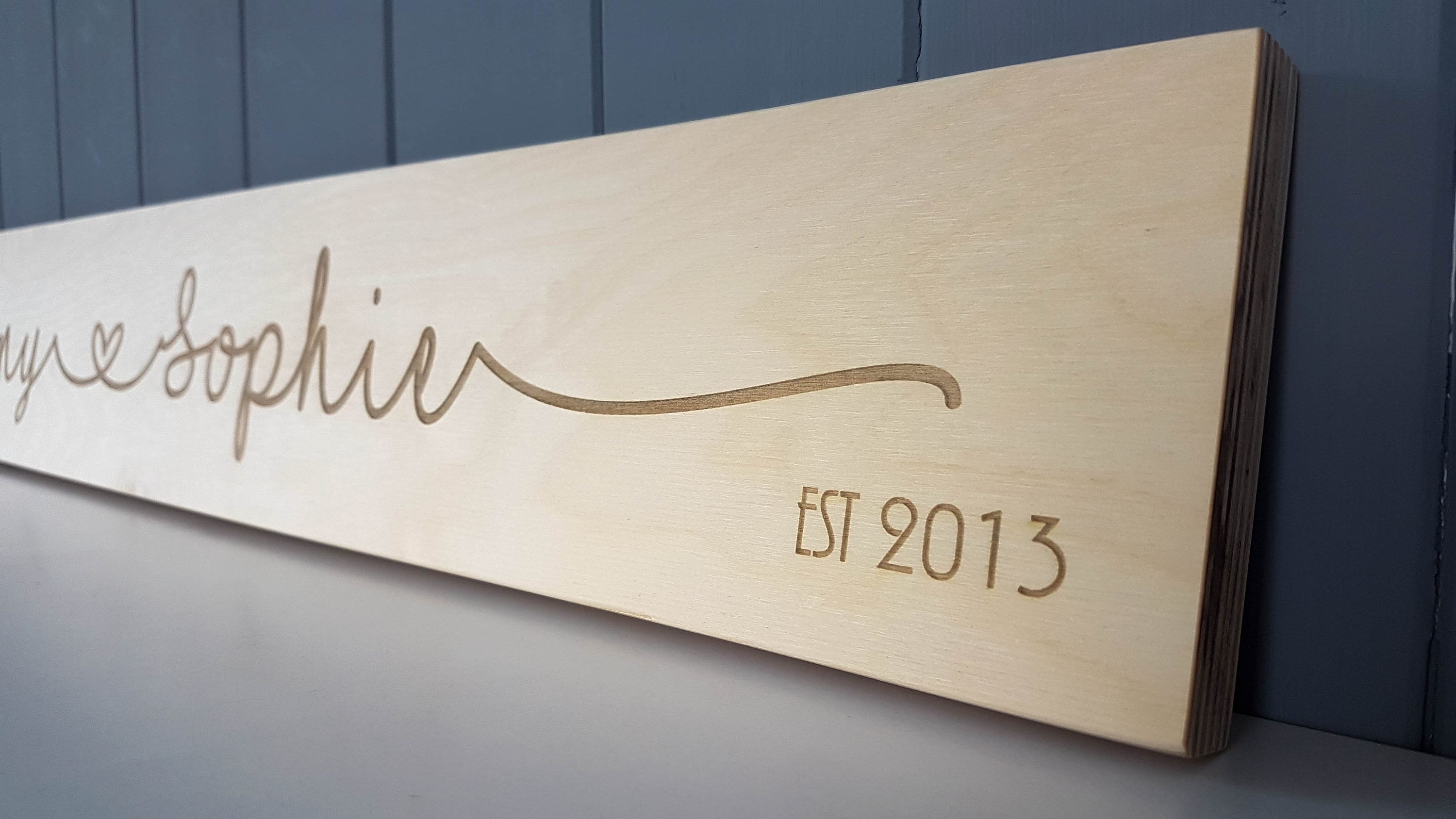 Engraved Couples Established sign Wedding Anniversary | Etsy