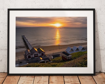 Saltburn Landscape Photography Pier Beach. Sunset. Coast | Etsy UK