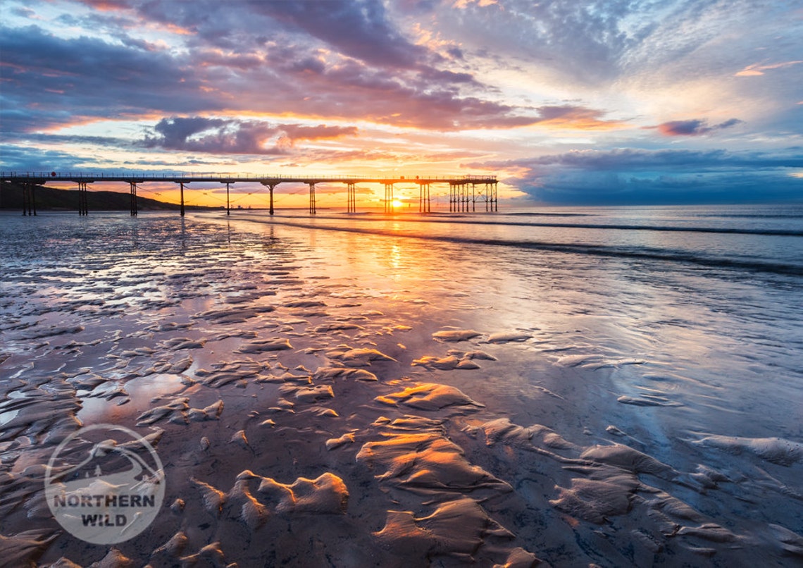 Saltburn Landscape Photography, Pier, Beach. Sunset. Coast, Seaside ...