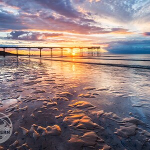 Saltburn Landscape Photography, Pier, Beach. Sunset. Coast, Seaside ...
