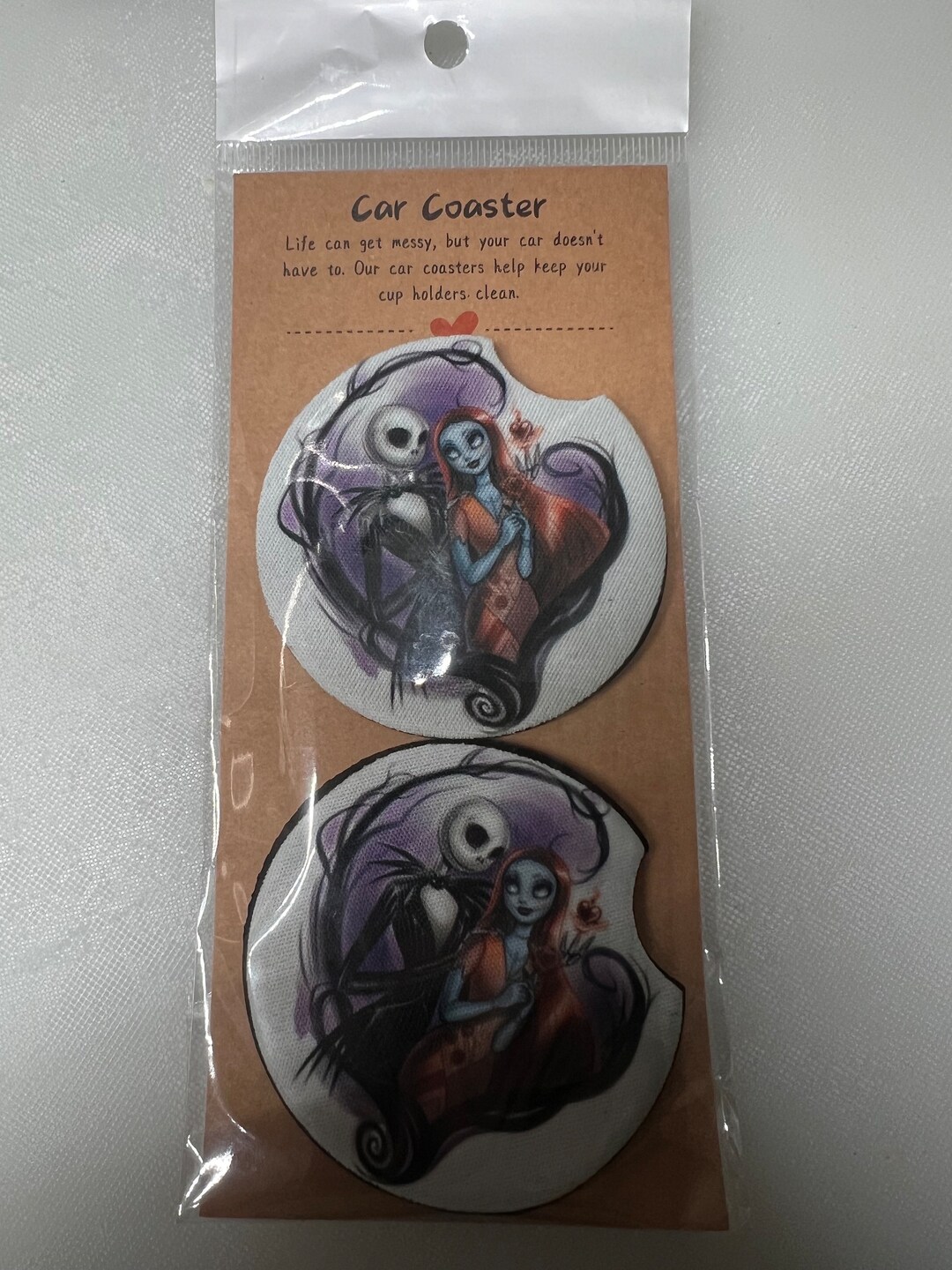 Custom Nightmare Before Christmas Neoprene Car Coasters - Etsy