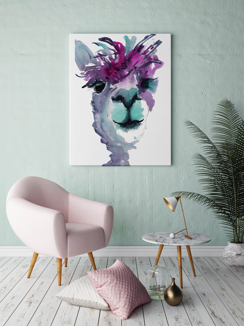 Llama Clipart Llama Printable Llama Wall Art Llama - Etsy