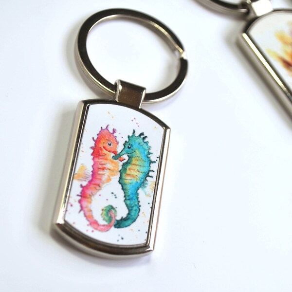 Seahorse Keychain - Etsy