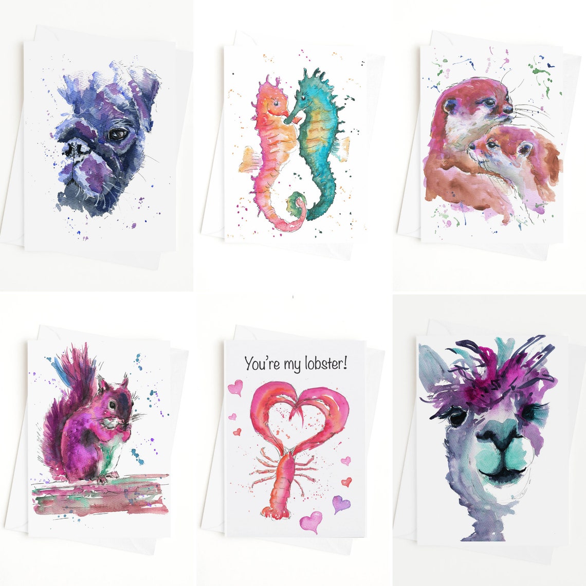 Fox Card Woodland Animal Card Art Greeting Card Blank - Etsy