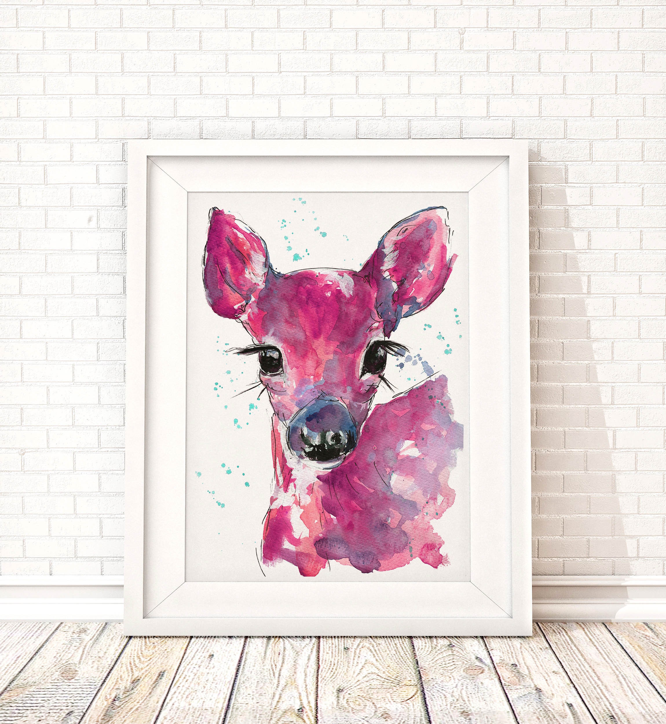 Deer Print Printable Art Digital Download Downloadable Art - Etsy