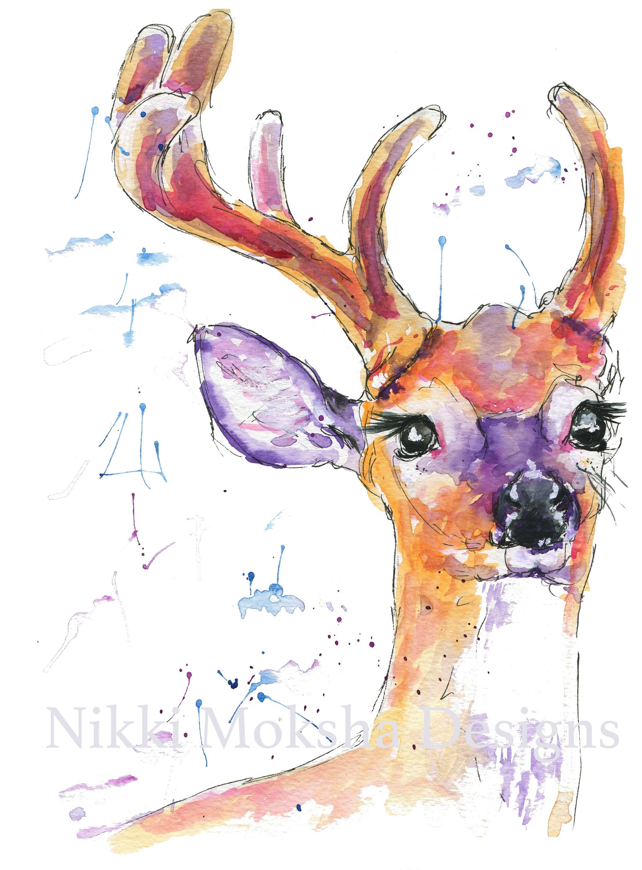 Stag Printable Deer Digital Download Downloadable - Etsy