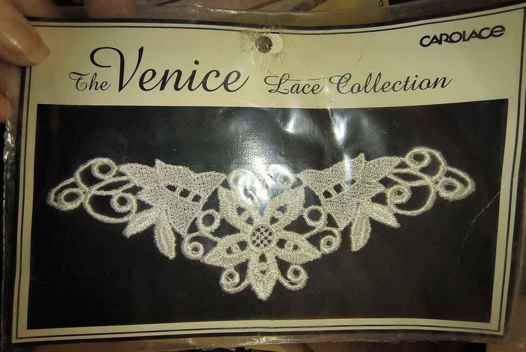 Venice Lace Collection White Lace Applique New Old Stock - Etsy