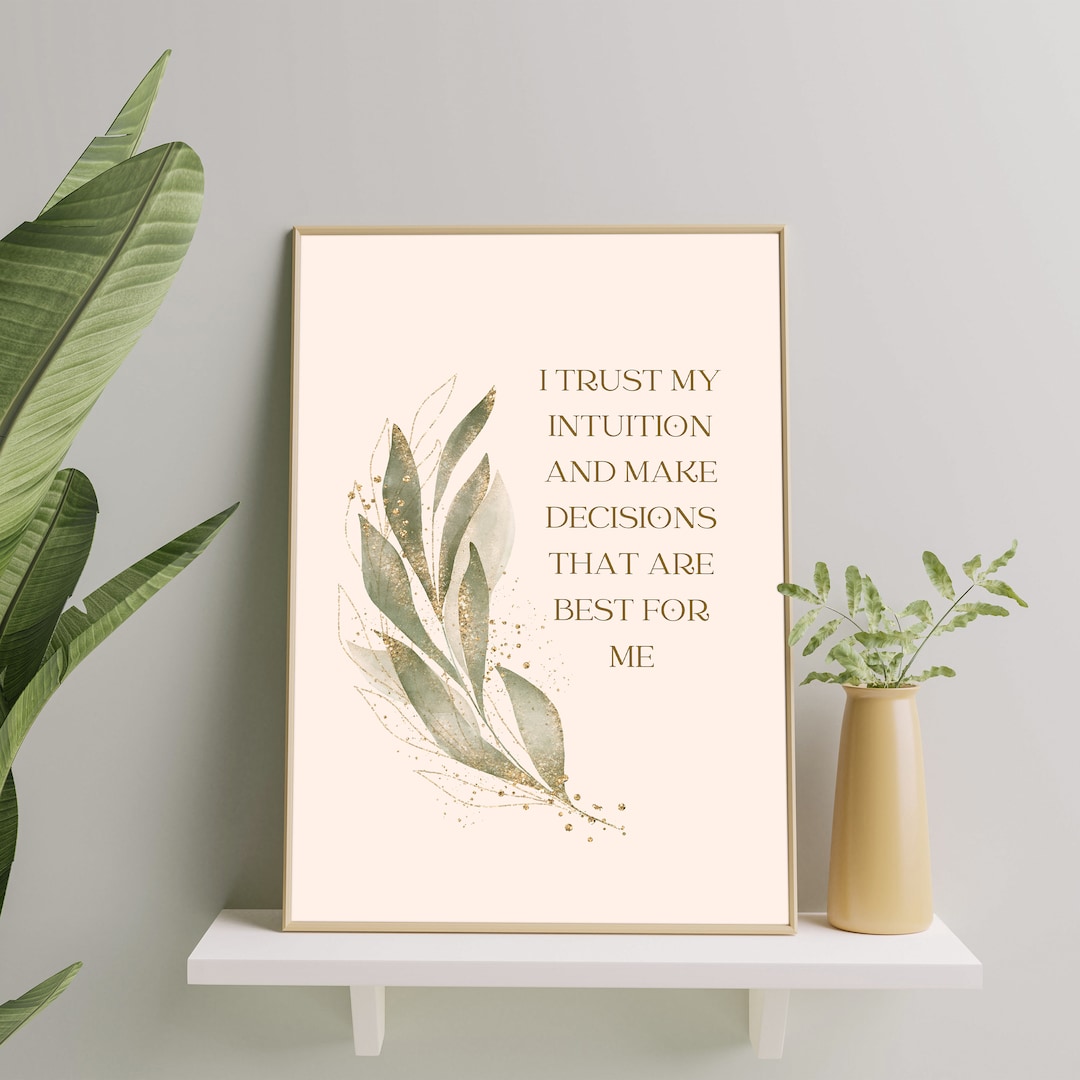 Self-love Affirmation Wall Art Print, Positive Affirmations Poster ...