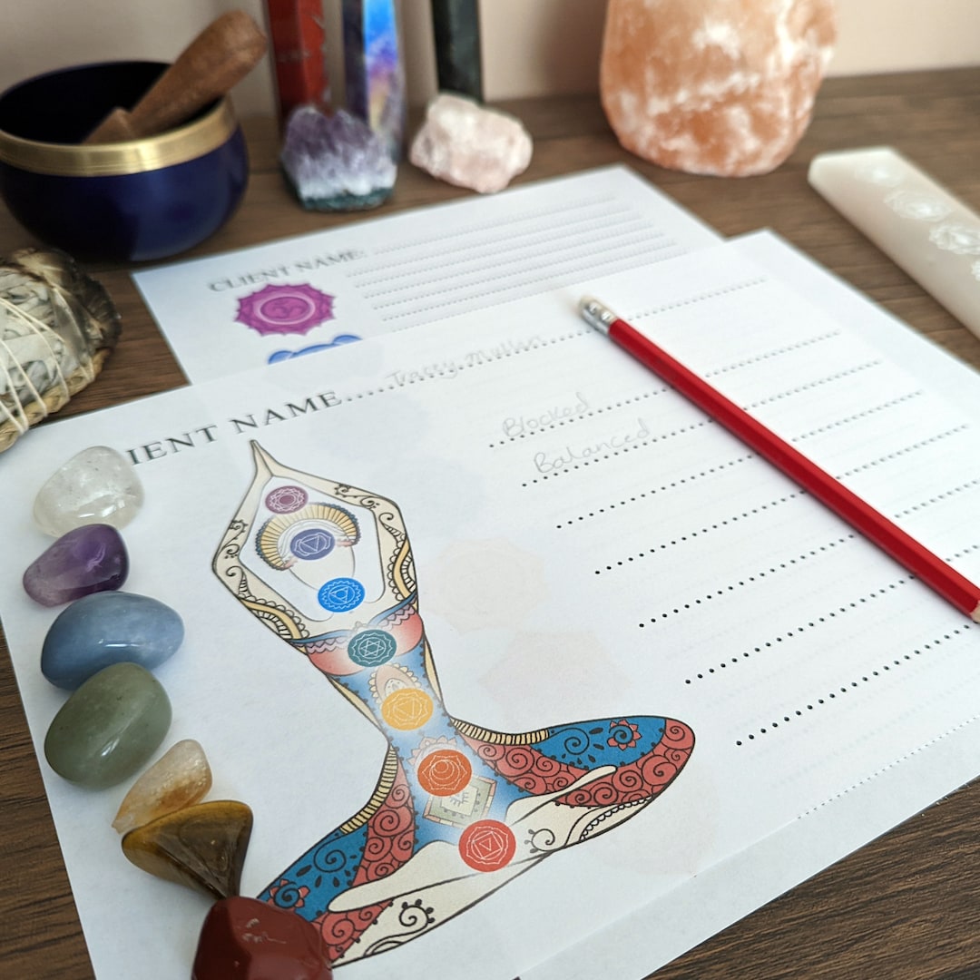 Reiki / Crystal Healing Printable Forms, Reiki Practitioner Tools ...