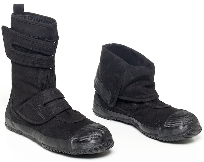 Japanese Women Vegan Saftey Boots SA-ME Black FUGU - Etsy