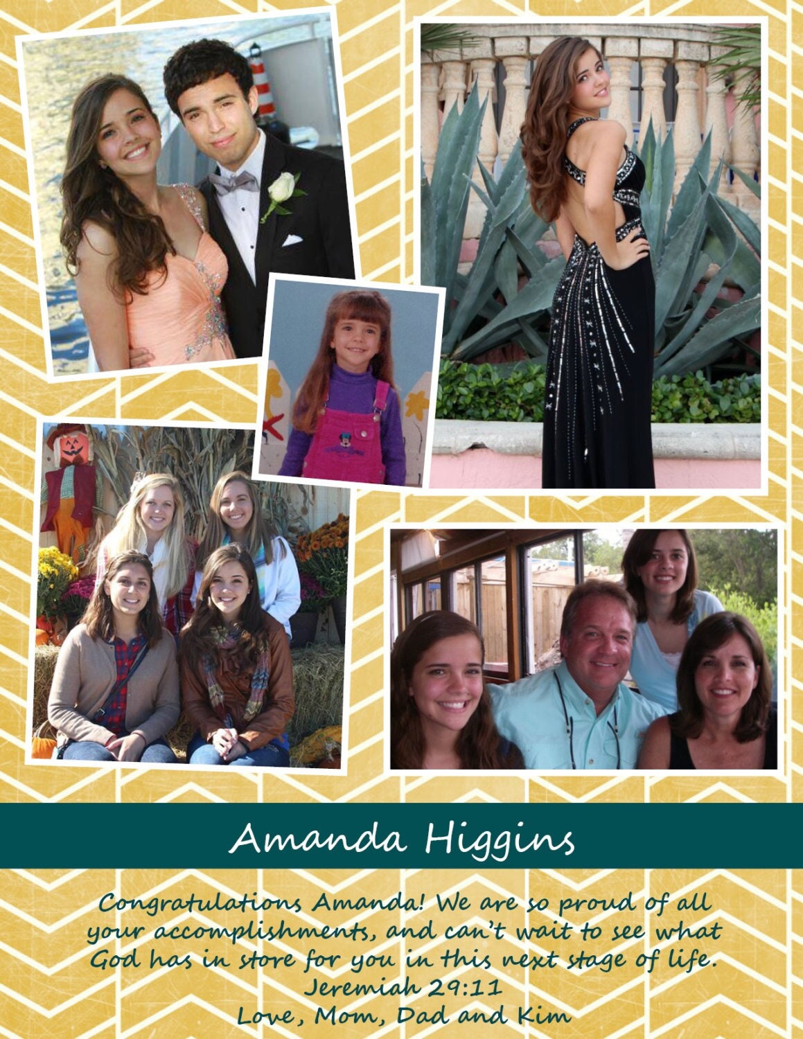 Custom Senior Yearbook Ad Page - Etsy