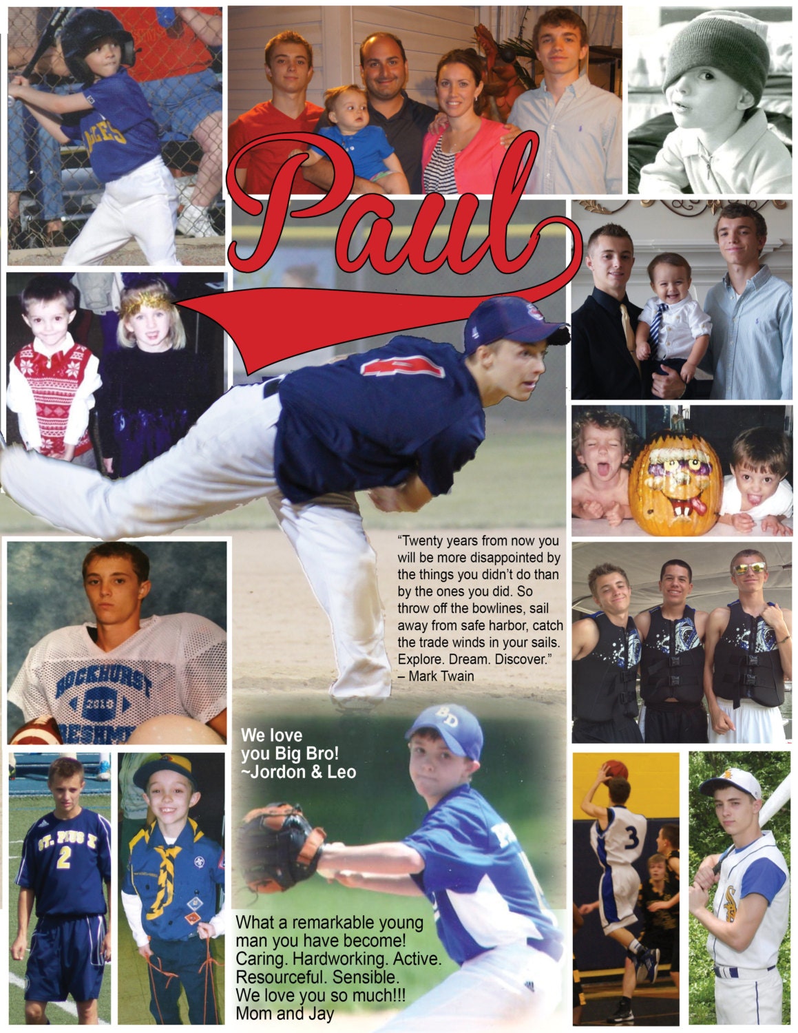 Custom Senior Yearbook Ad Page - Etsy