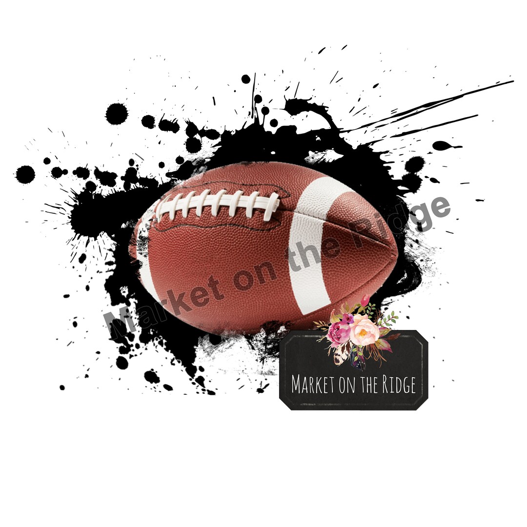 Football With Paint Splatter - Etsy