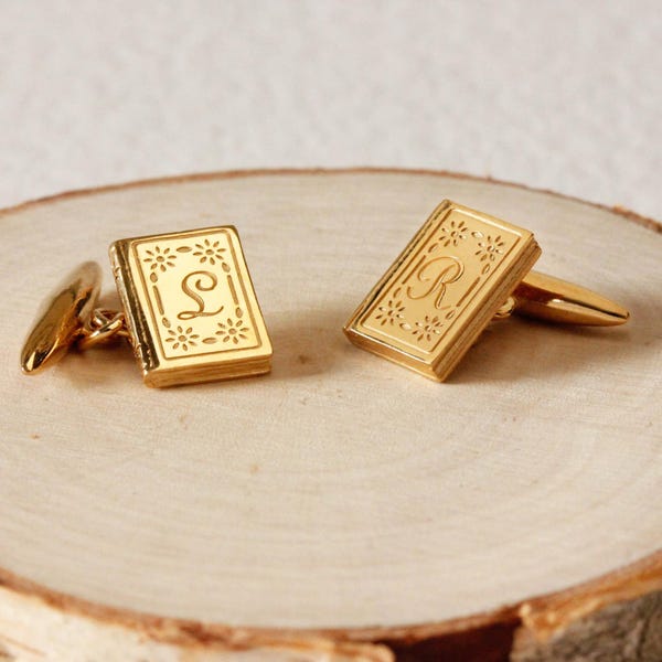 Book Cufflinks - Etsy