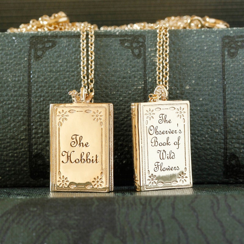 Book Necklace - Etsy
