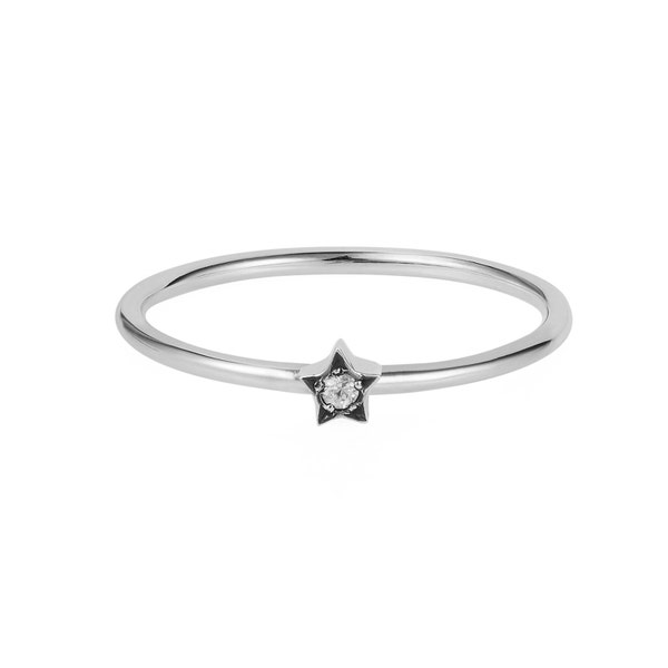 Tiny Star Ring - Etsy