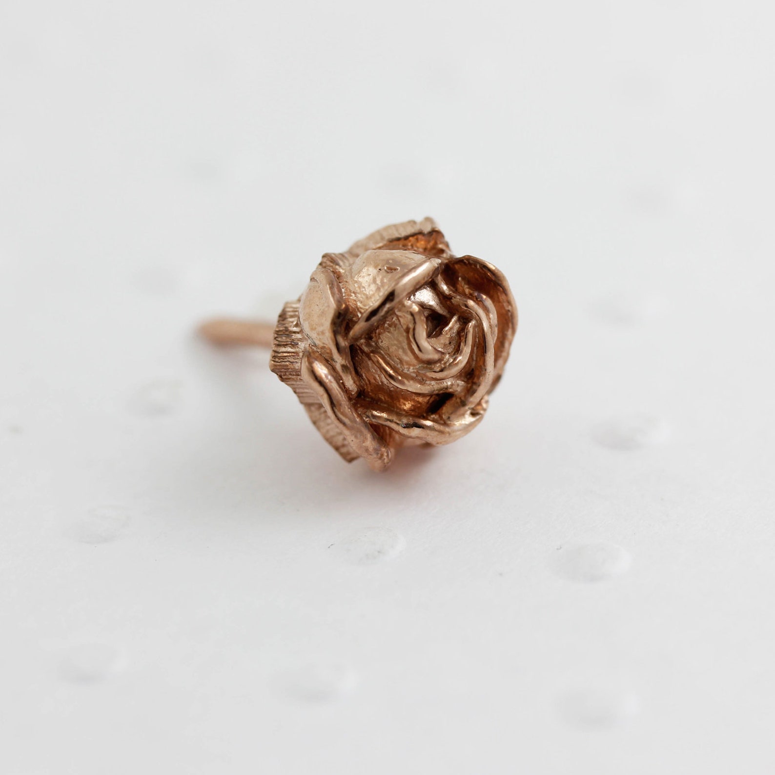 Rose Lapel Pin Gold/silver/rose Gold Rose Tie Pin Flower | Etsy