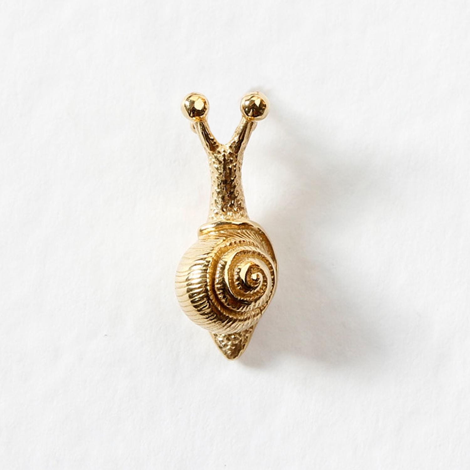 Baby Snail Lapel Pin/brooch/tie Pin – Silver/gold, Snail Gifts, Gold ...