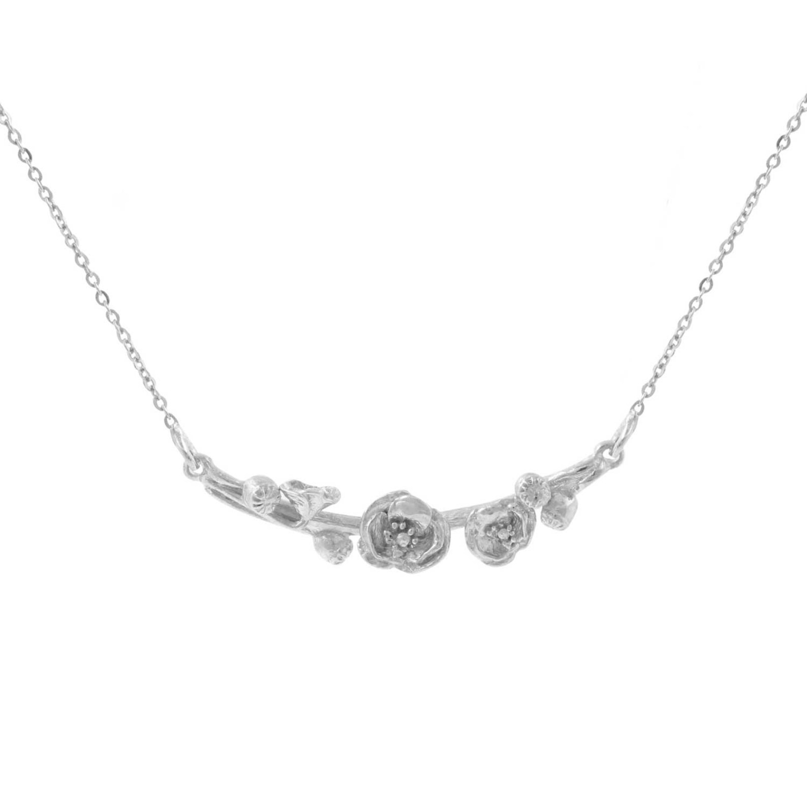 Poppy & Poppy Seedpod Necklace - Silver/gold/rose Gold - Poppy Necklace ...