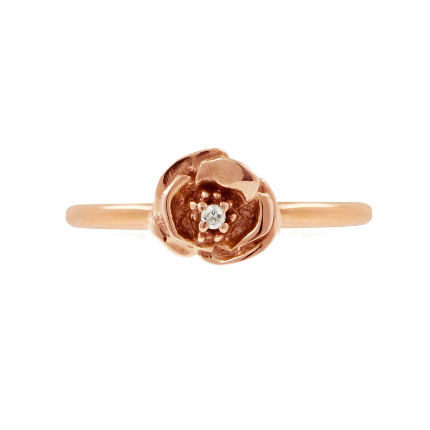 Poppy Diamond Ring – Silver/gold/rose Gold - Poppy Ring, Flower Ring ...