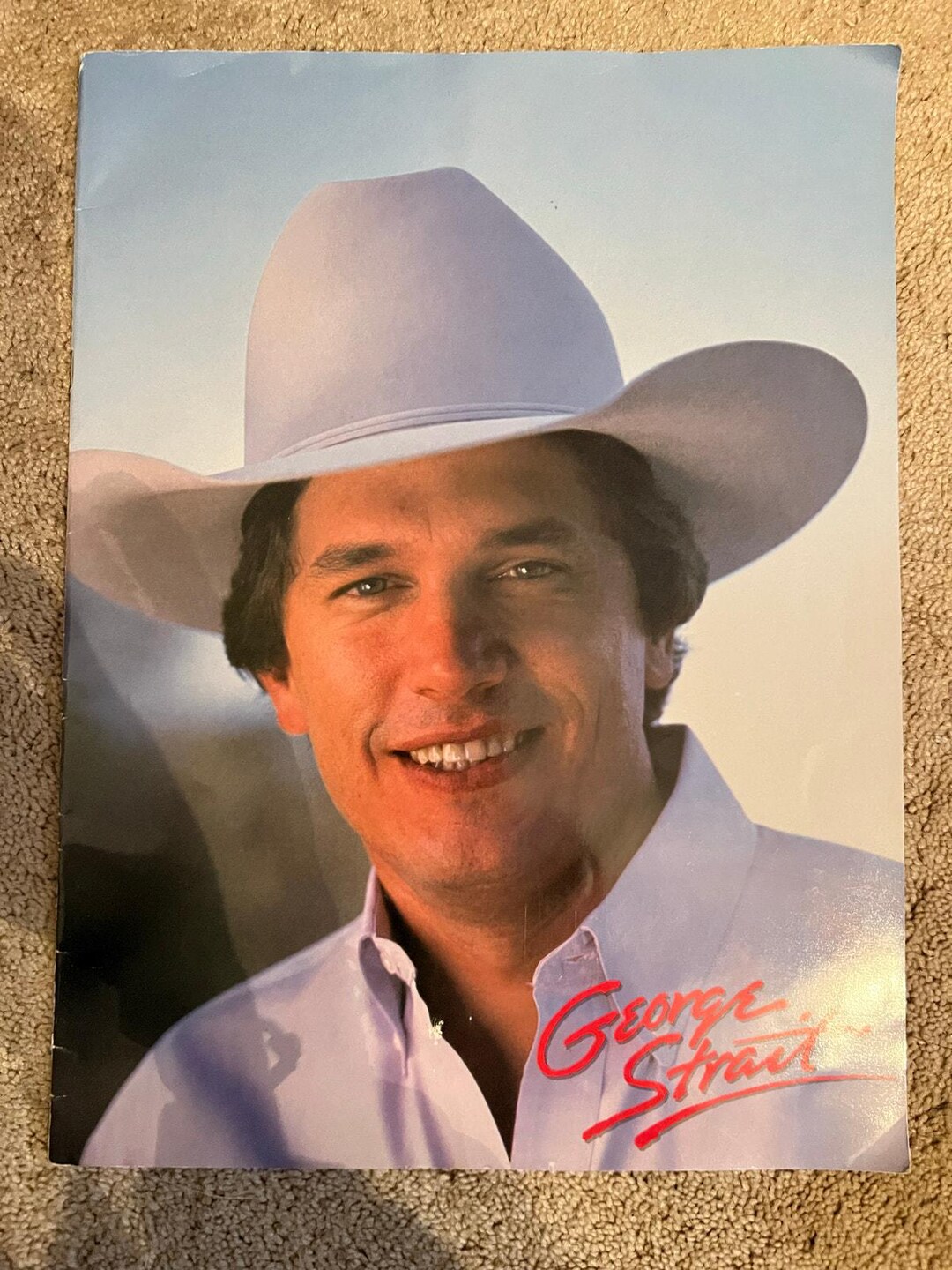GEORGE STRAIT Original Fan Club Photo Book, Souvenir 1987 - Etsy