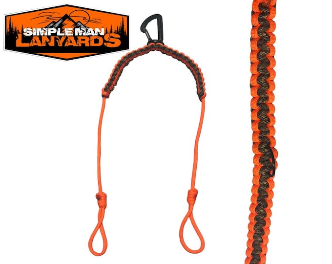 Paracord Small Game Tote Carrier Strap Orange & Olive - Etsy