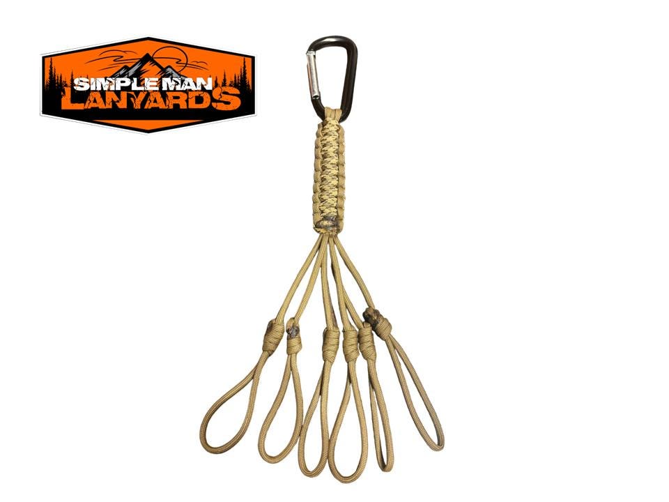 Paracord Small Game Tote Carrier Strap Coyote Brown & Rattler - Etsy
