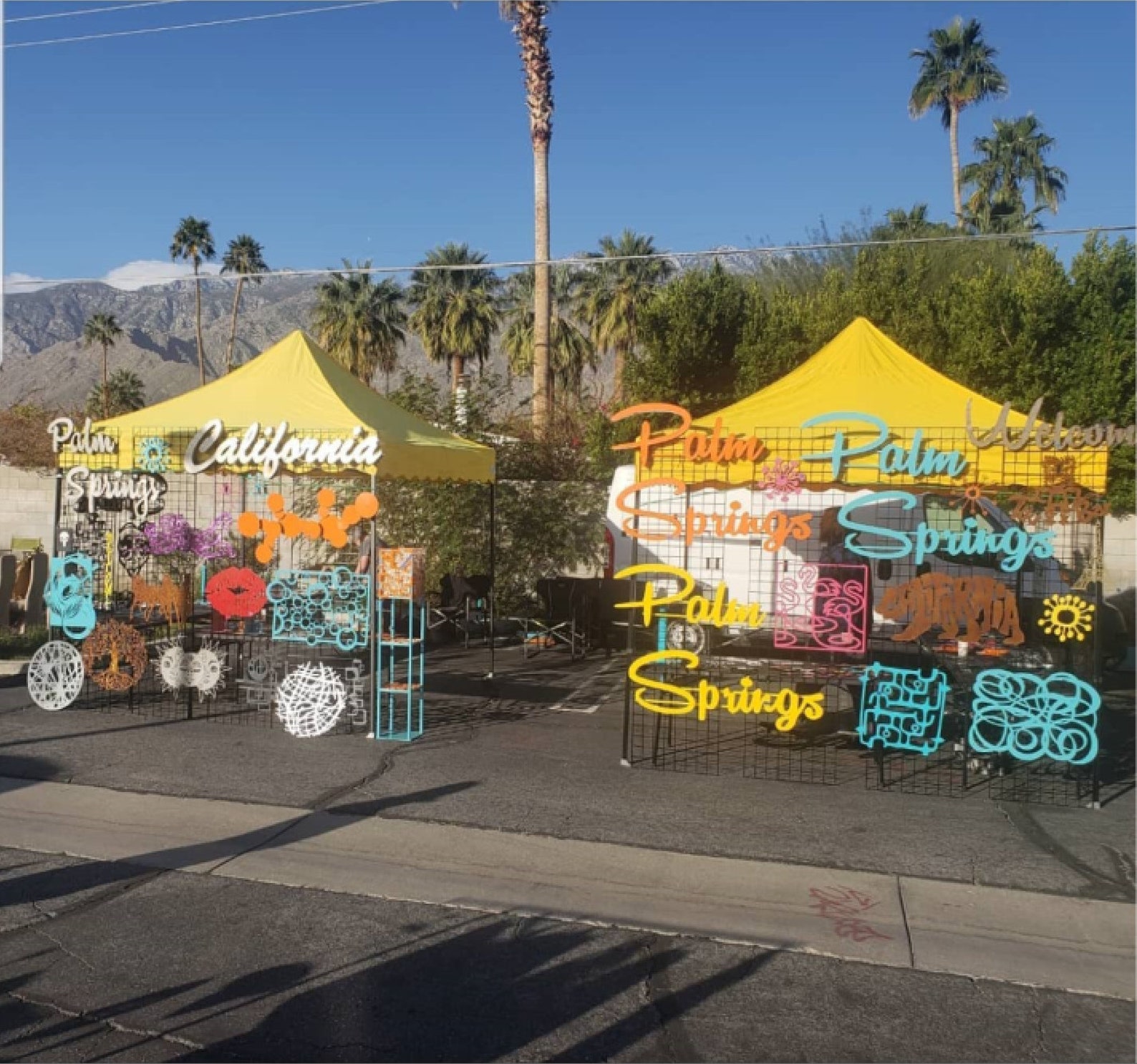 Palm Desert Sign - Metal Sign - Wall Art - Palm Springs Art - Mid ...