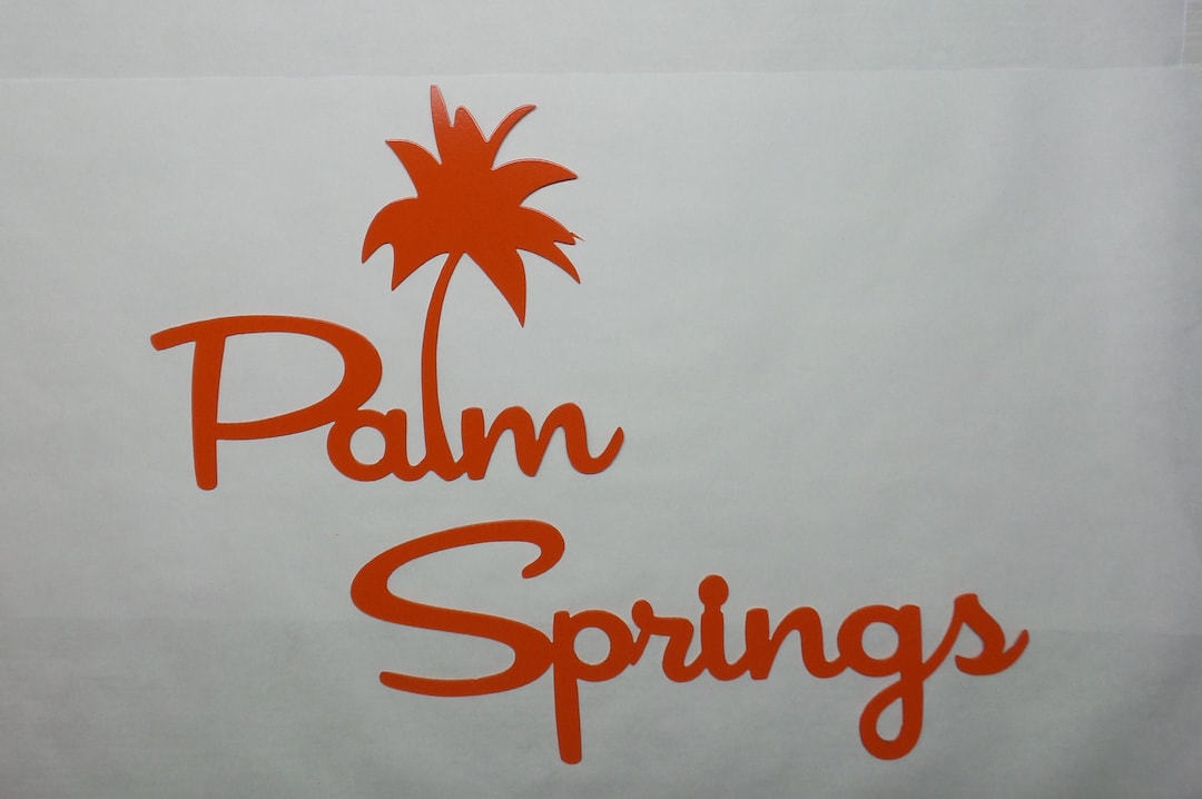 Palm Springs Sign - Metal Sign - Wall Art - Mid Century Modern - Retro ...