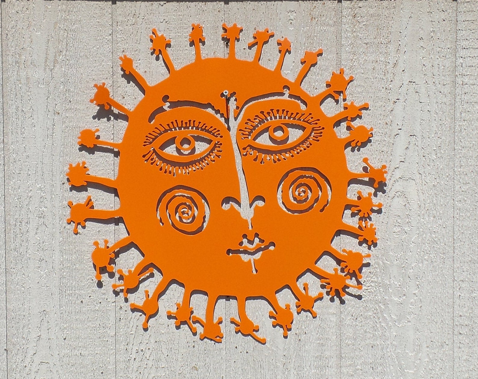 Metal Abstract Mid Century Atomic Wall Art Wacky Sun Garden - Etsy