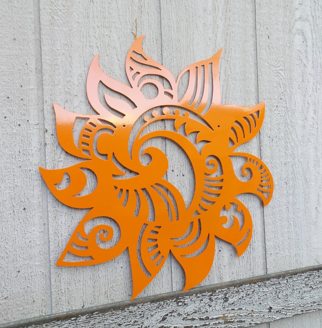 Metal Abstract - Wall Art - Wacky Sun - Abstract Sun - Garden Wall ...