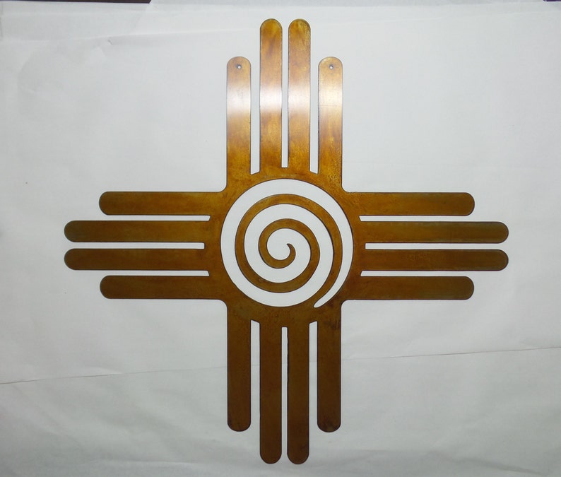 New Mexico Zia Sun Symbol - Metal Sign Sizes up to 38inches Z5 - Etsy
