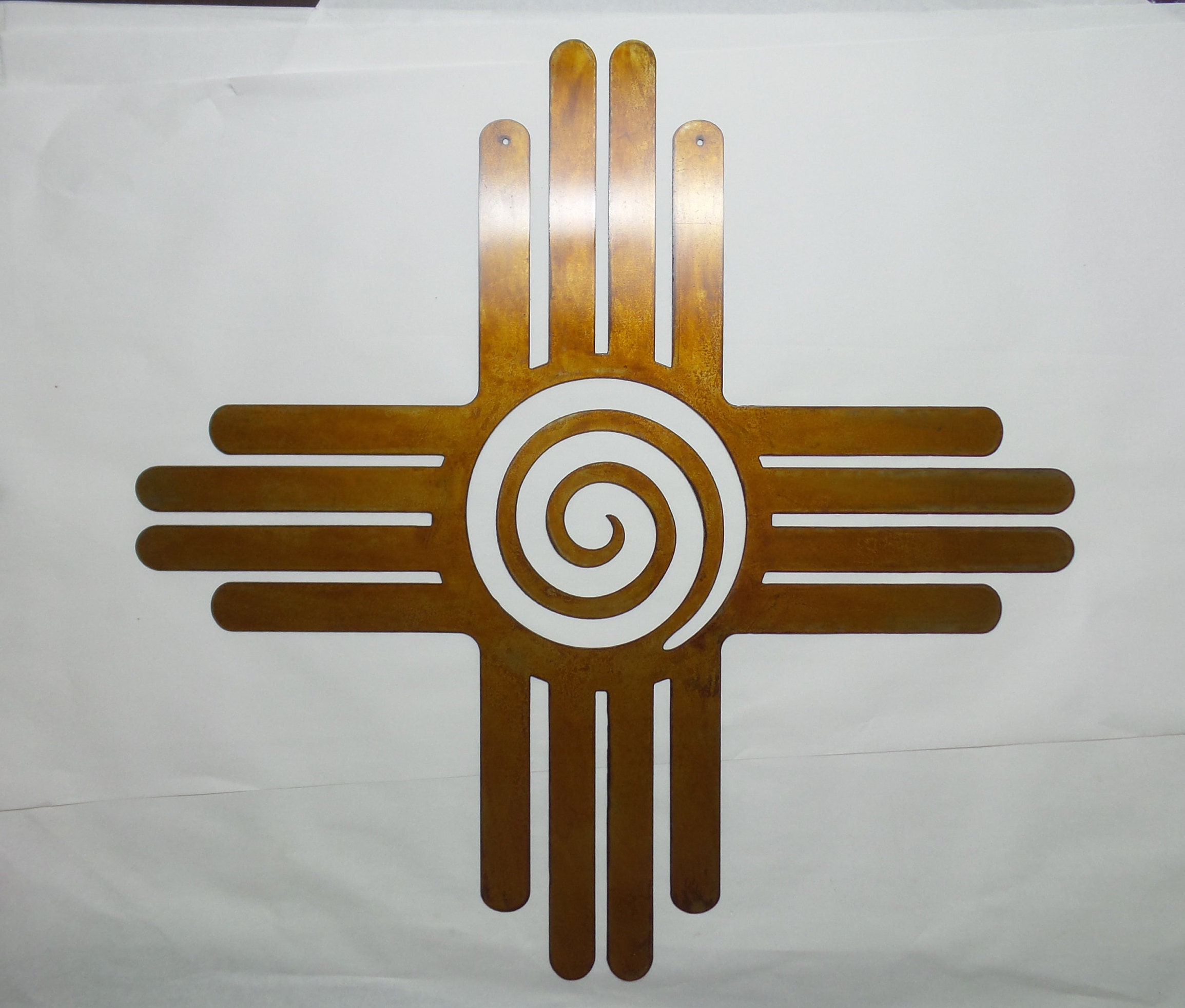 New Mexico Zia Sun Symbol - Metal Sign Sizes up to 38inches Z5 - Etsy ...
