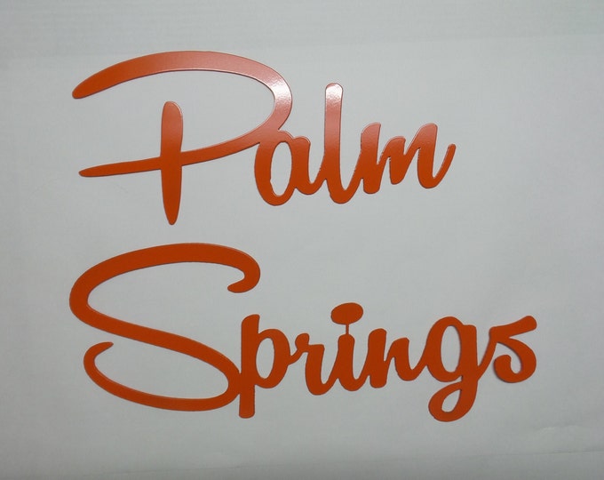 Palm Springs Metal Sign – Mid-century Modern Wall Art - Etsy