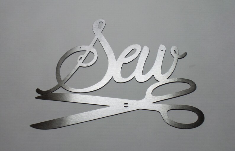 Sew Sign Sewing Room Sign Metal Sign Metal Art S75 - Etsy