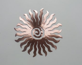 Copper Sun Wall Art - Etsy