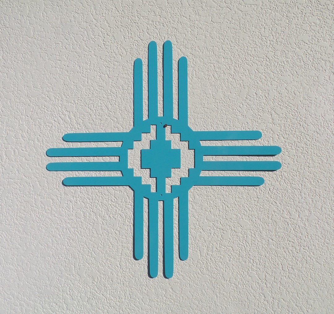 New Mexico Zia Sun Symbol - Zia Sun - Metal Sign - Metal Art Z17 - Etsy