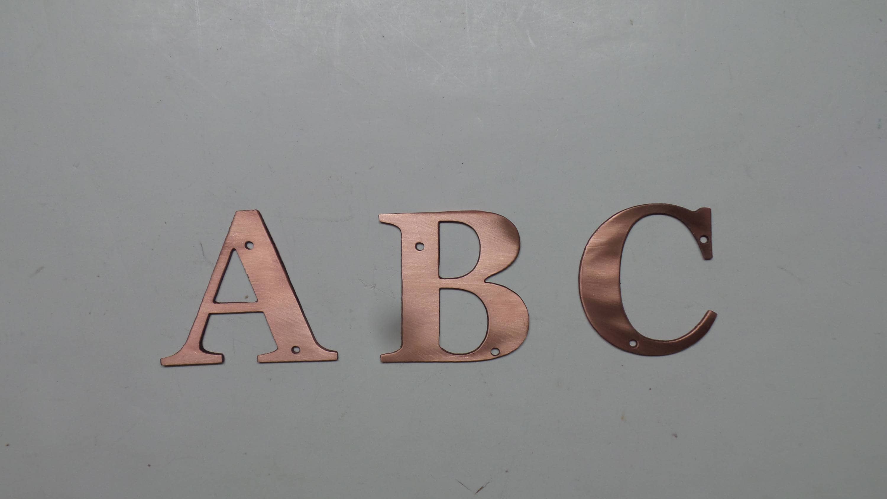 Letters Solid Copper Metal Letters REAL Copper Numbers | Etsy