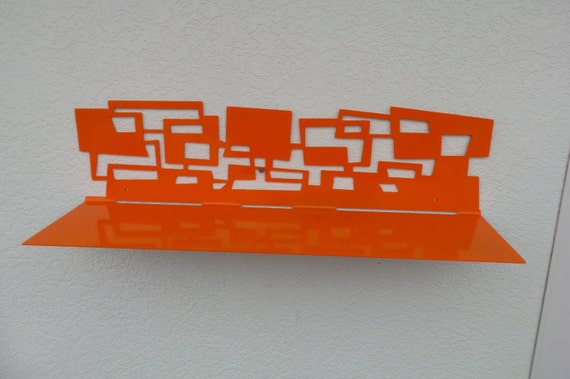 Mid Century Abstract Modern Wall Shelf MCM Shelf Retro | Etsy