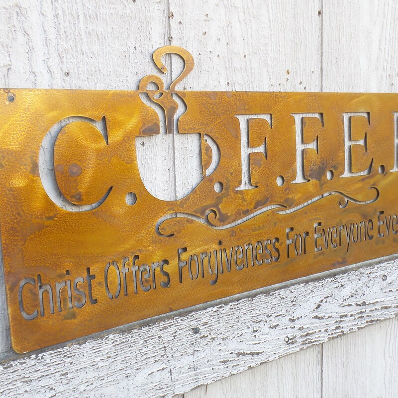 Coffee Christ Sign - Etsy