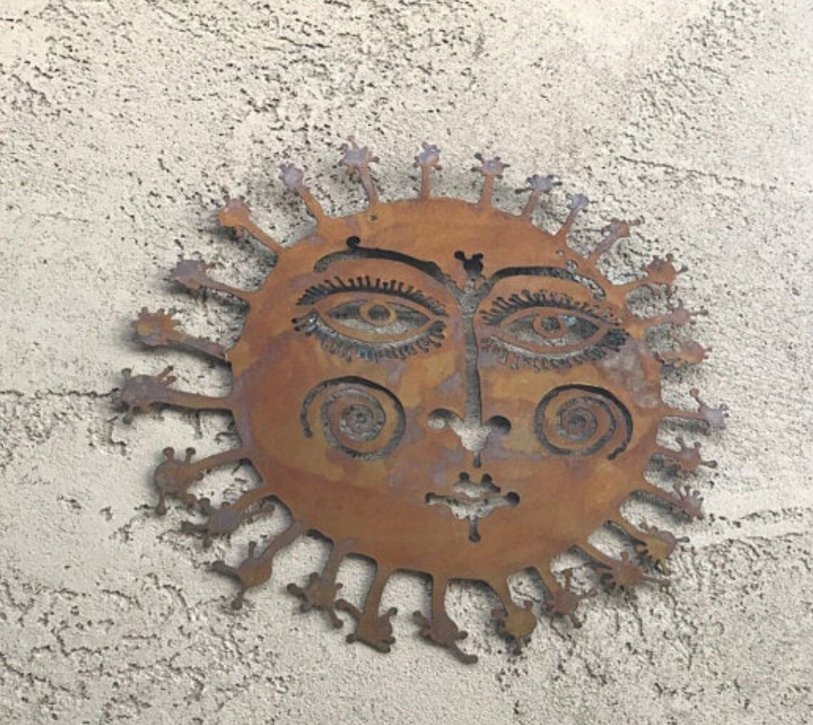 Metal Abstract Mid Century Atomic Wall Art Wacky Sun Garden - Etsy