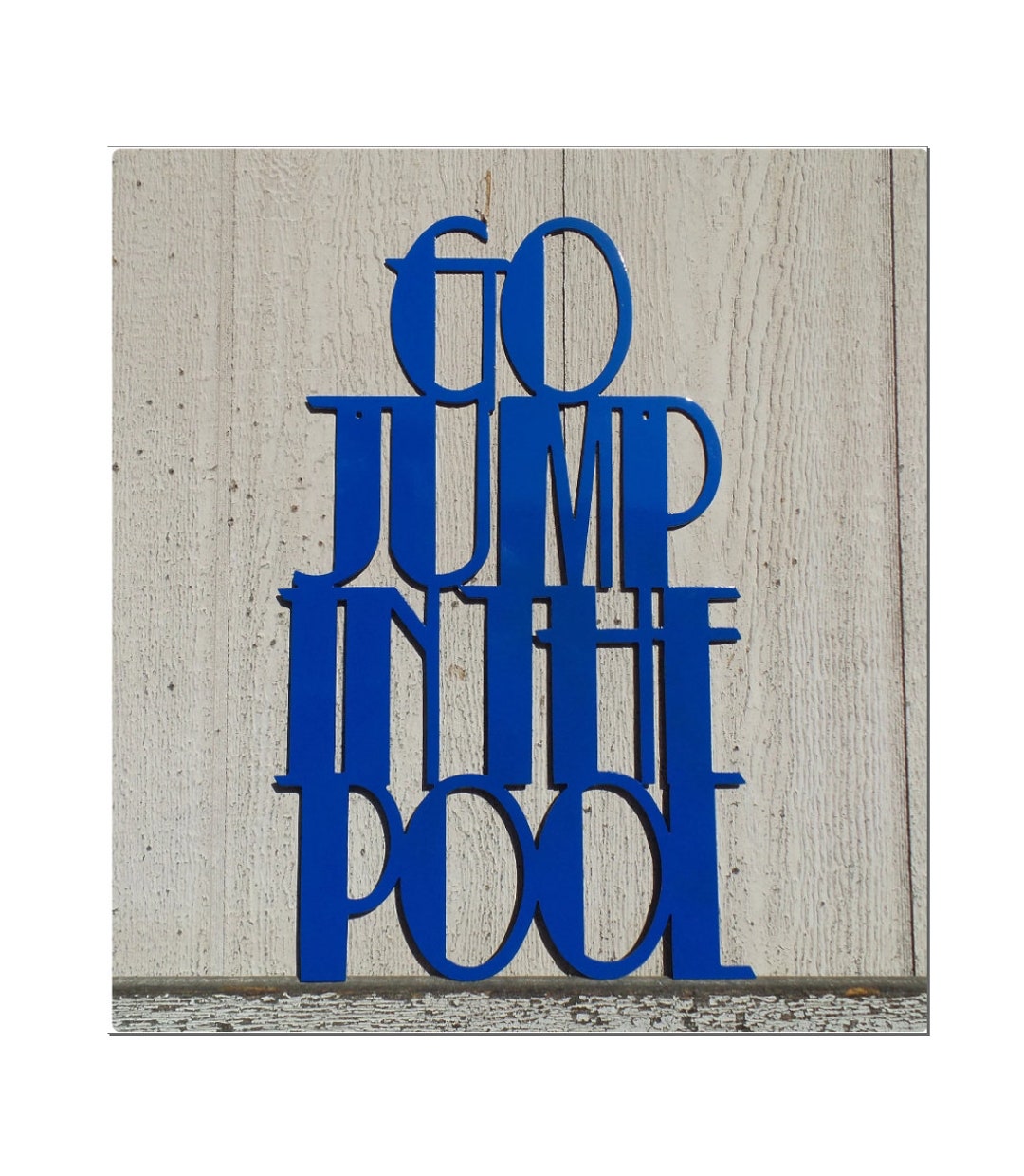 Go Jump in the Pool - Pool Sign - Pool Home Sign - Pool Home Decor ...