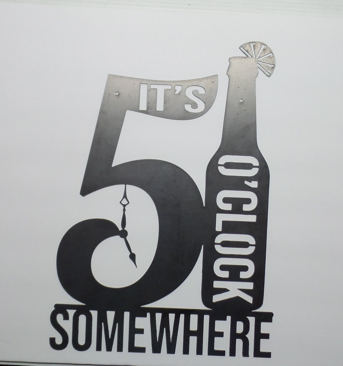 It's 5 O'clock Somewhere Metal Sign Metal Art - Etsy